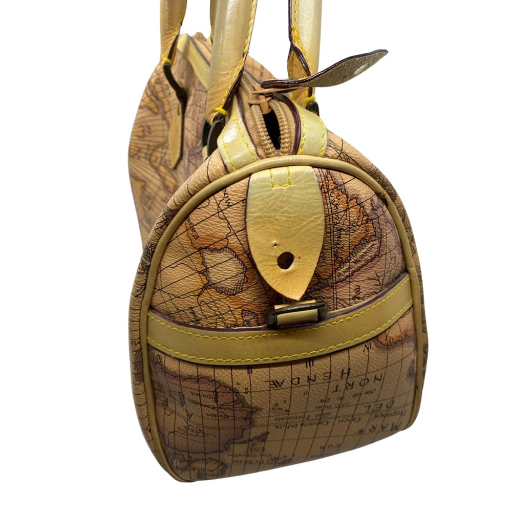 Vintage Allan Edward World Map Atlas Purse Leather Sp… - Gem